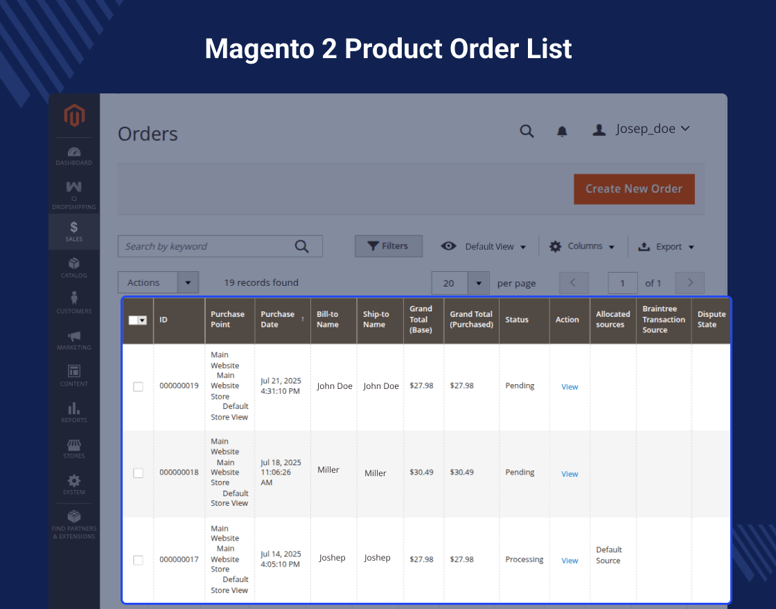 Magento 2 CJ Dropshipping | Product & Order Sync Extension - WebKul