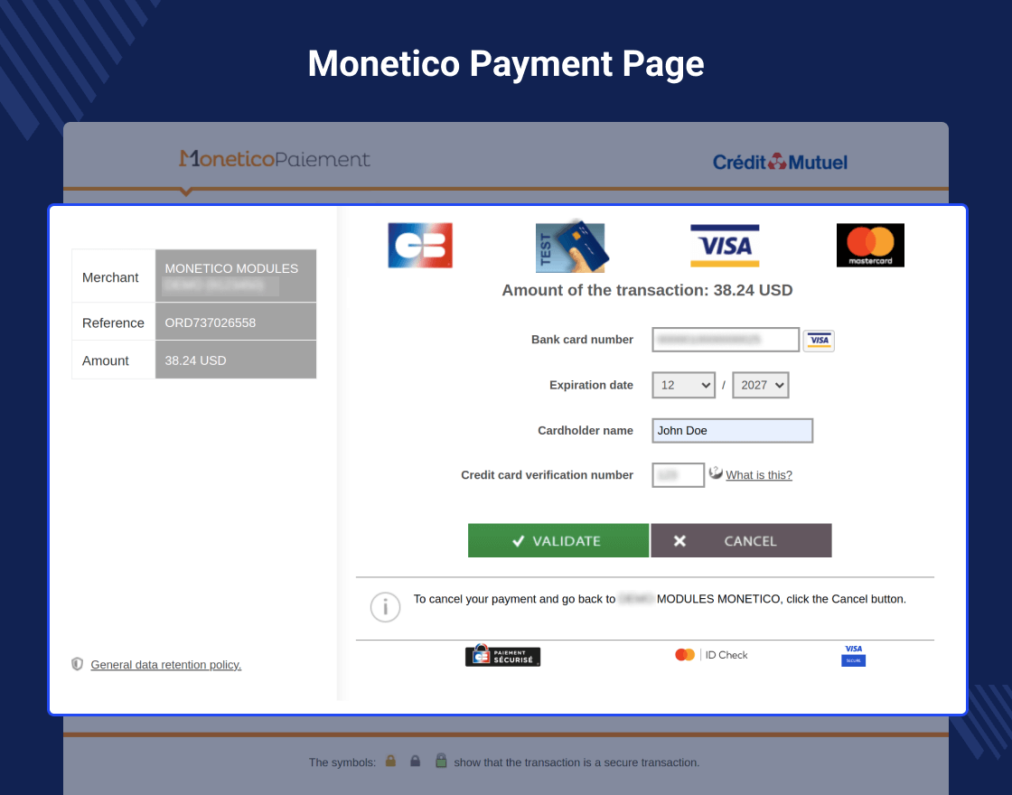 PrestaShop Monetico Payment Gateway - WebKul