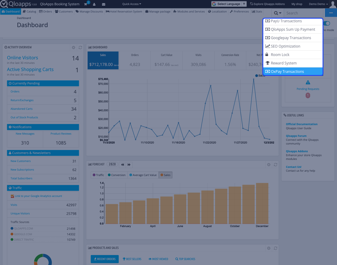 OxPay Payment Gateway for QloApps - WebKul