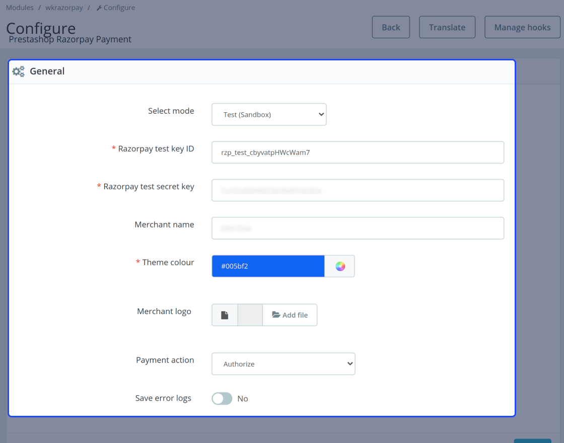 PrestaShop Razorpay Payment Gateway | Secure Online Payments - WebKul