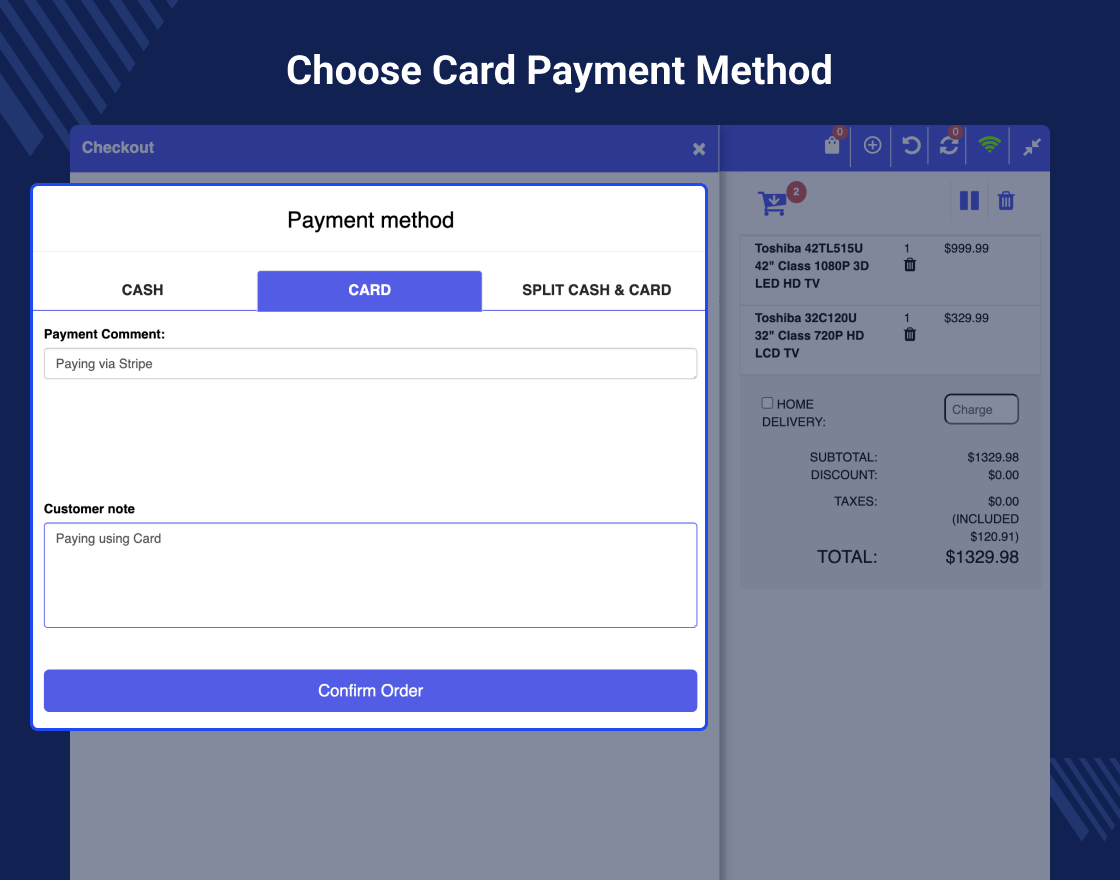 CS-Cart Stripe POS Terminal | POS Card Swipe - WebKul
