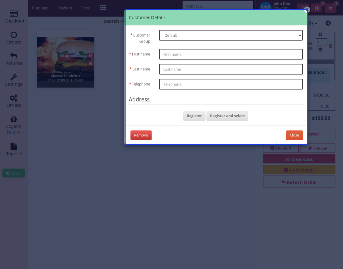 Opencart Point Of Sale System | Retail POS Software - WebKul