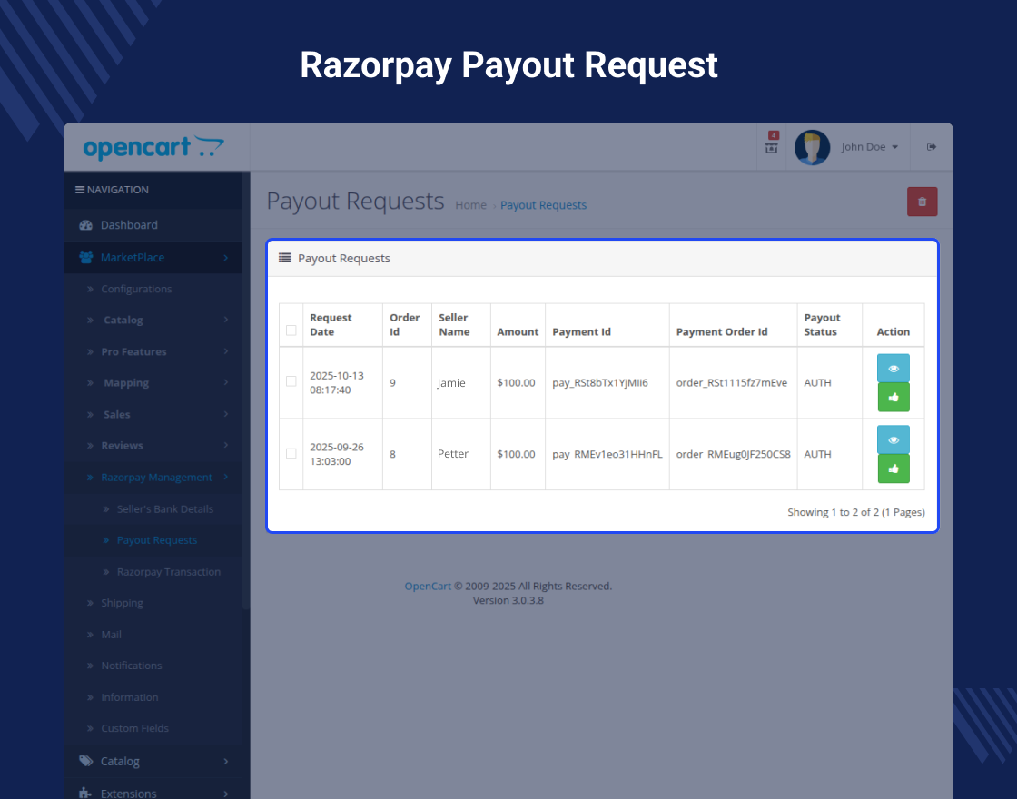 OpenCart Razorpay Payment | Secure Split & Instant Payouts - WebKul