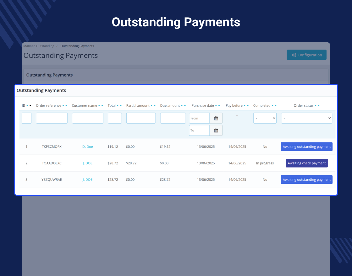 PrestaShop Pay With Outstanding Amount | Customer Credit - WebKul