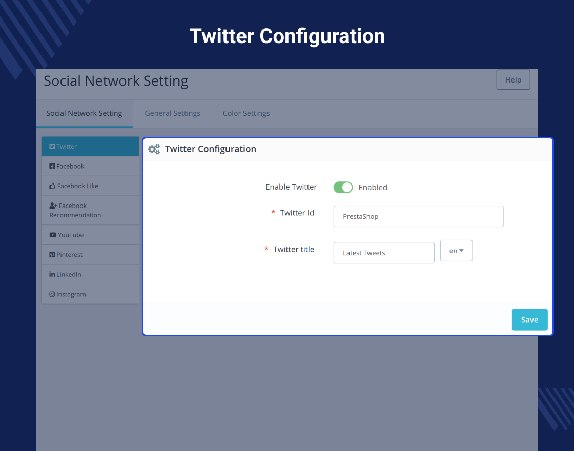 PrestaShop Social Network Tabs | Social Tabs - WebKul