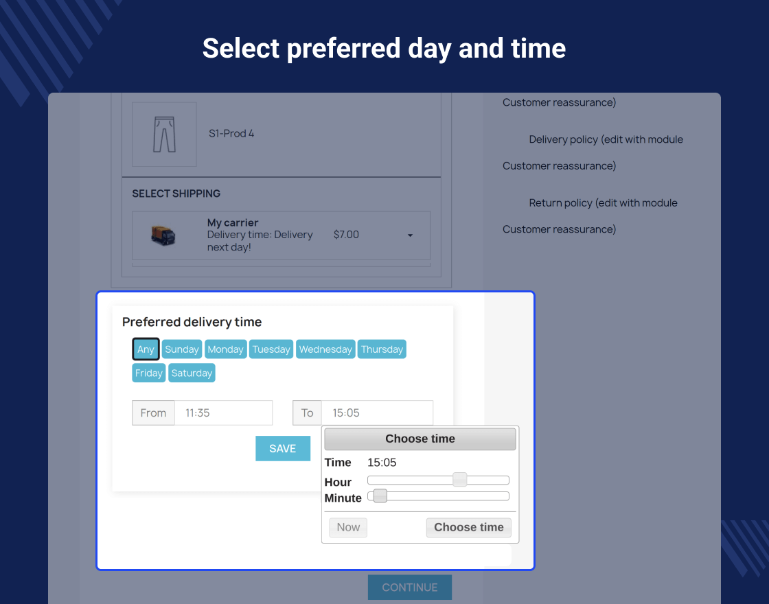 PrestaShop Marketplace Delivery Time Slot | Select Delivery Slot Addon ...