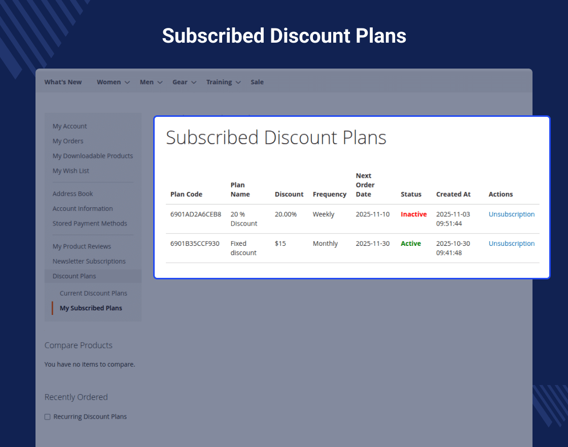 Magento 2 Recurring Plan for Discount | Discounts Subscription - WebKul