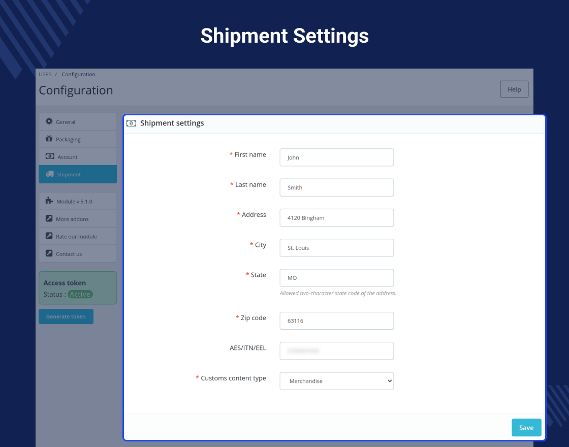 Prestashop USPS Shipping | United States Postal Service - WebKul
