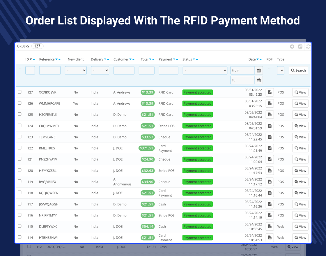 PrestaShop POS RFID Card Reader - WebKul