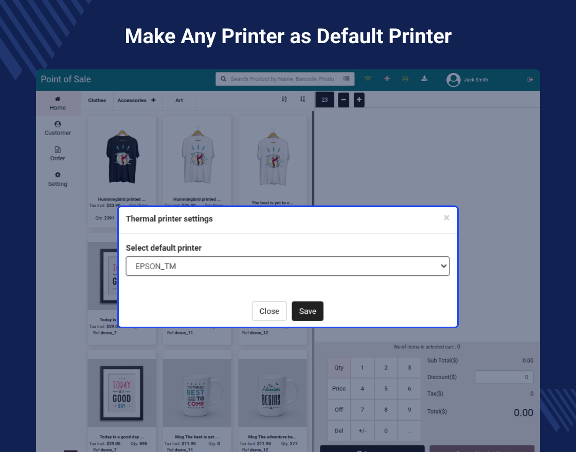 PrestaShop POS Cloud Printer | Receipt Printing - WebKul