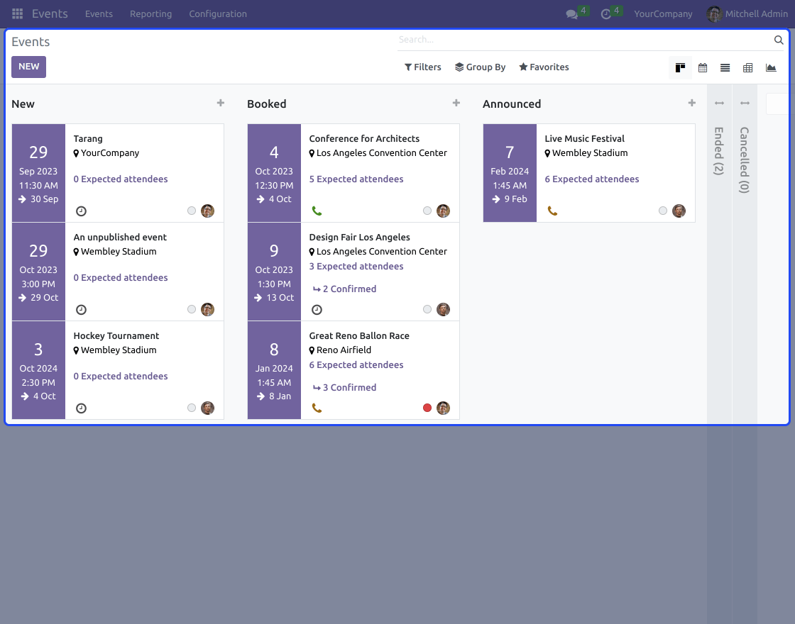 Odoo Event All In One Webkul