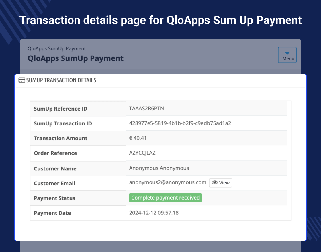 QloApps SumUp Payment | QloApps Hotel Software - WebKul