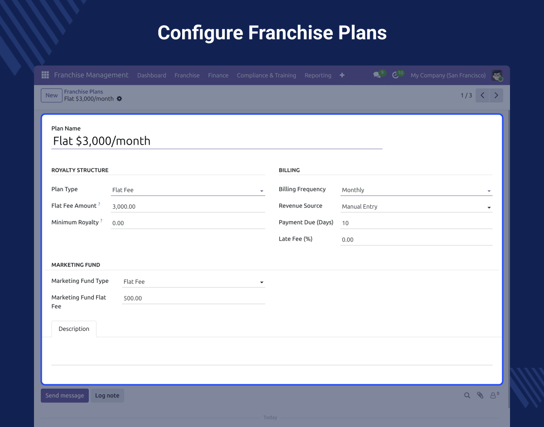 Odoo Franchise Management System - WebKul
