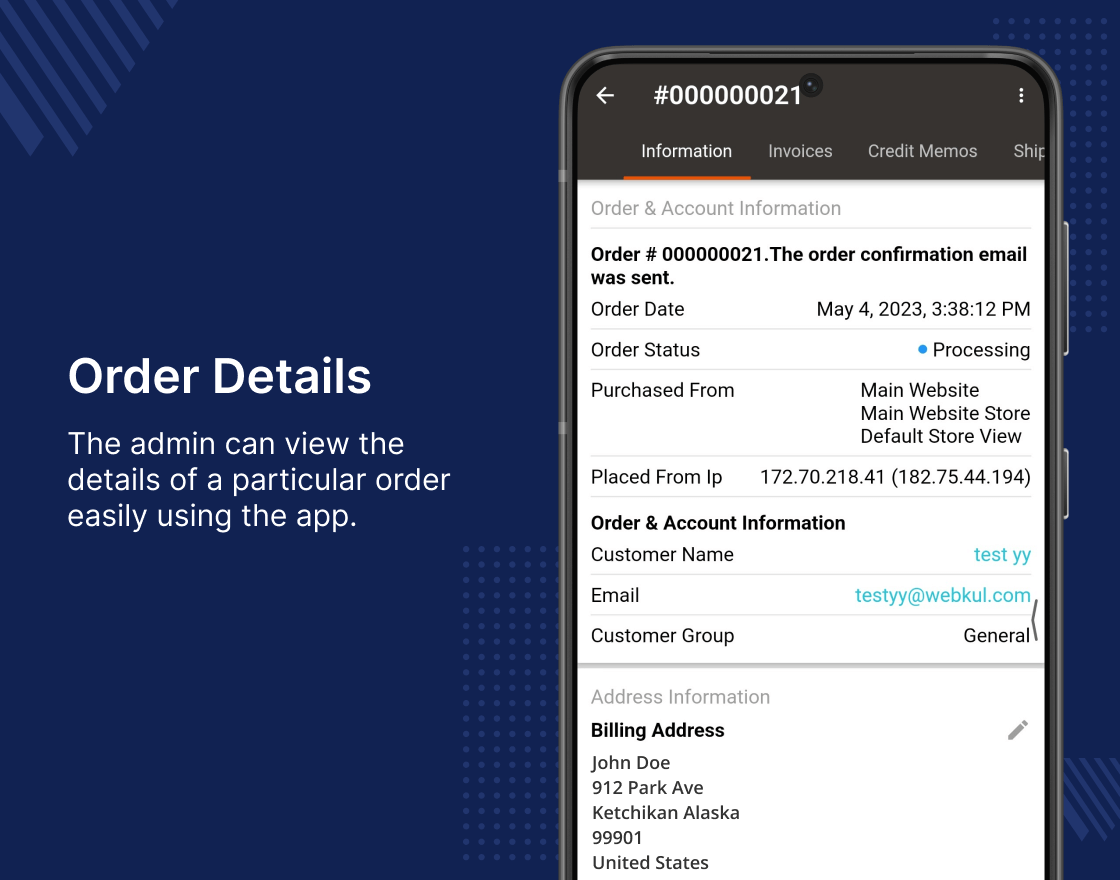 Magento 2 Backoffice Mobile | Admin App for Store Management - WebKul
