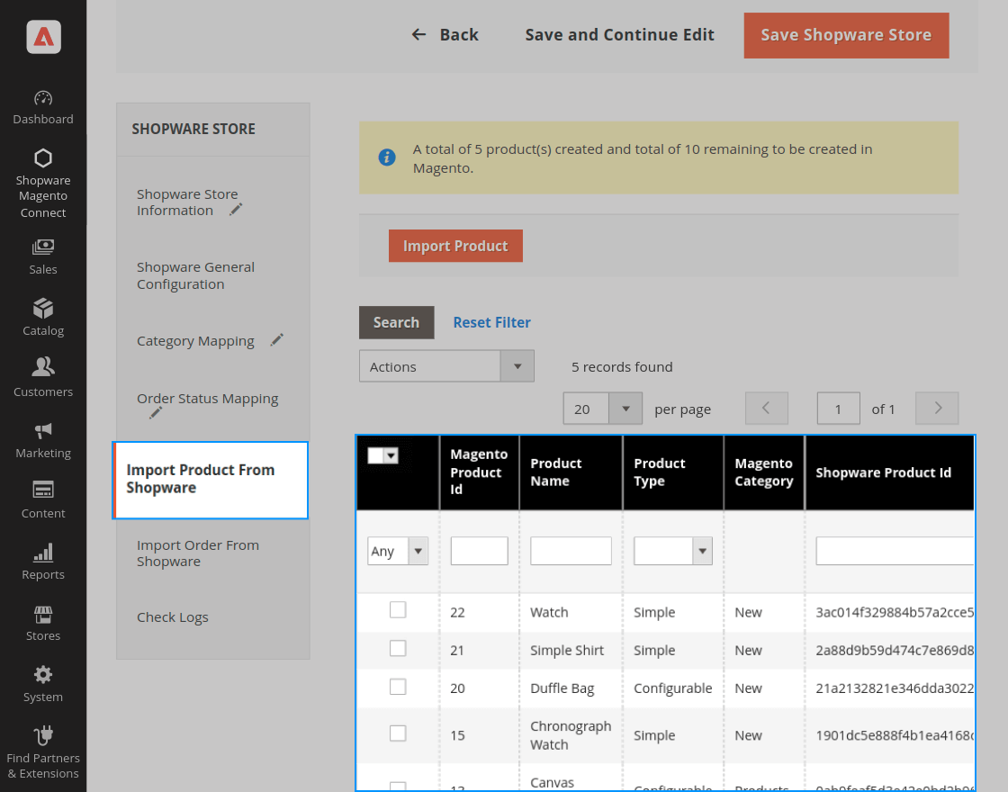Magento 2 Shopware Connector | Product Order Customer Integration - WebKul