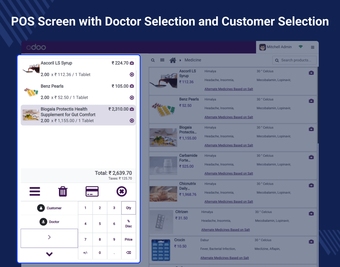 Odoo POS Doctor Commission - WebKul