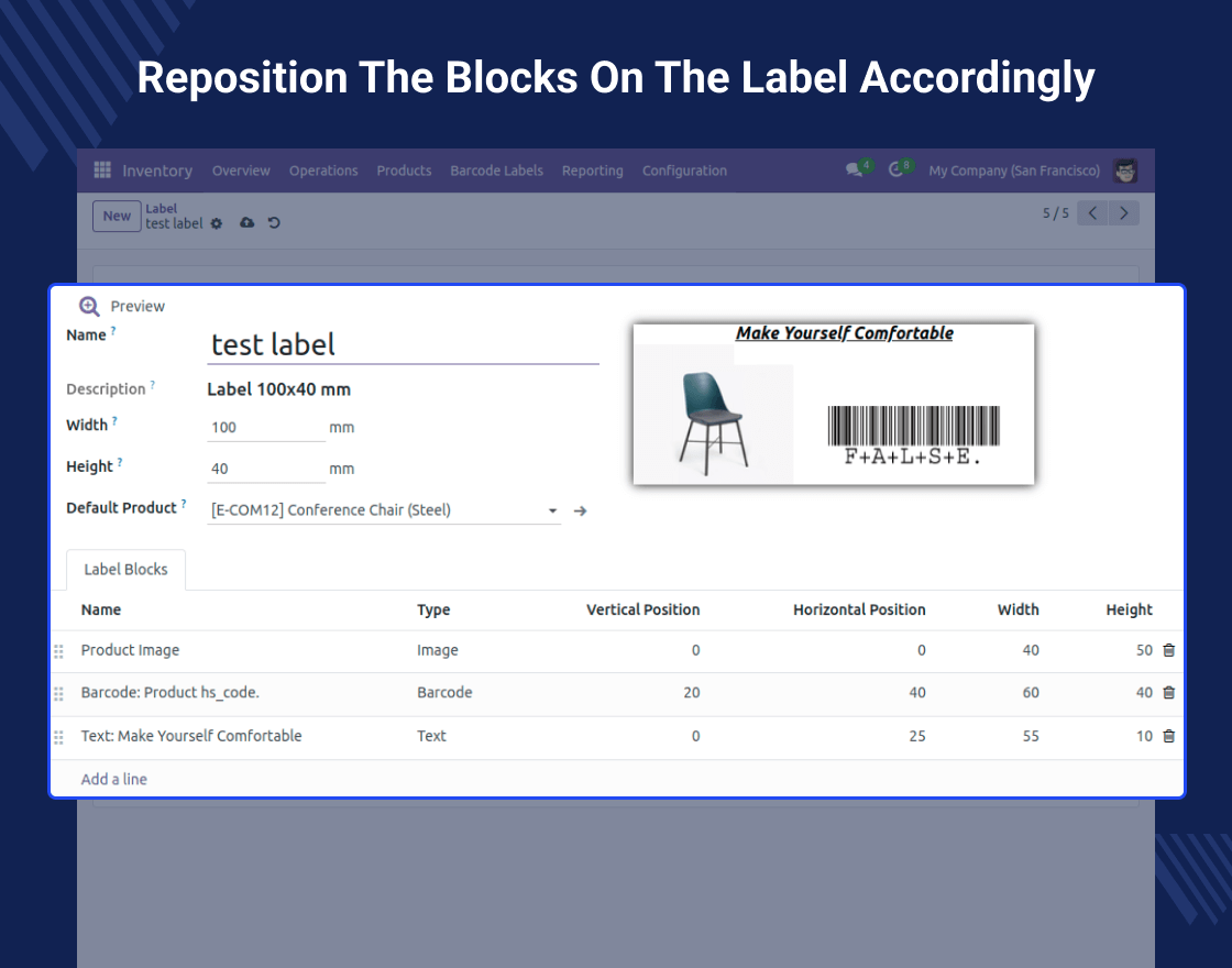 Odoo Product Advance Labels Builder - WebKul