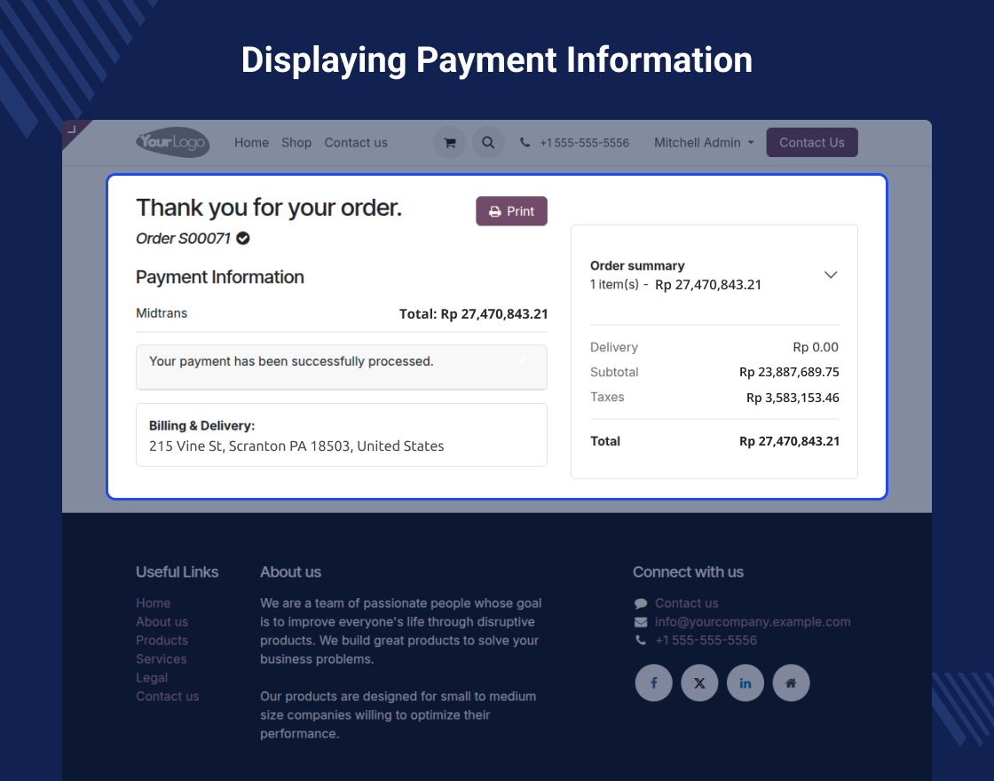 Odoo Website Midtrans Payment Acquirer – Midtrans Payment Gateway for ...