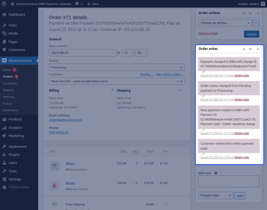 WooCommerce DIBS Payment Gateway | Credit & Debit Card Processor - WebKul